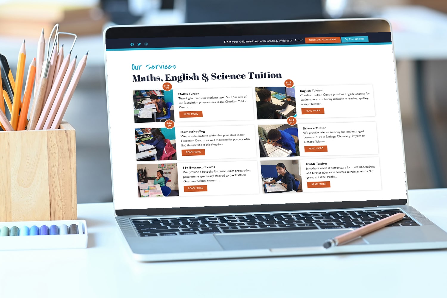 Chorlton Tuition - Professional Tuition Website Design