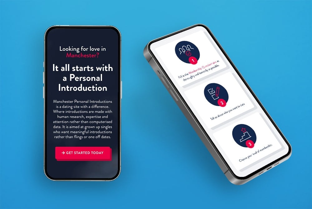 Manchester Personal Introductions - Dating Website Design